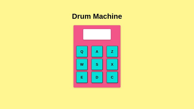 freeCodeCamp Project #13 - Drum Machine