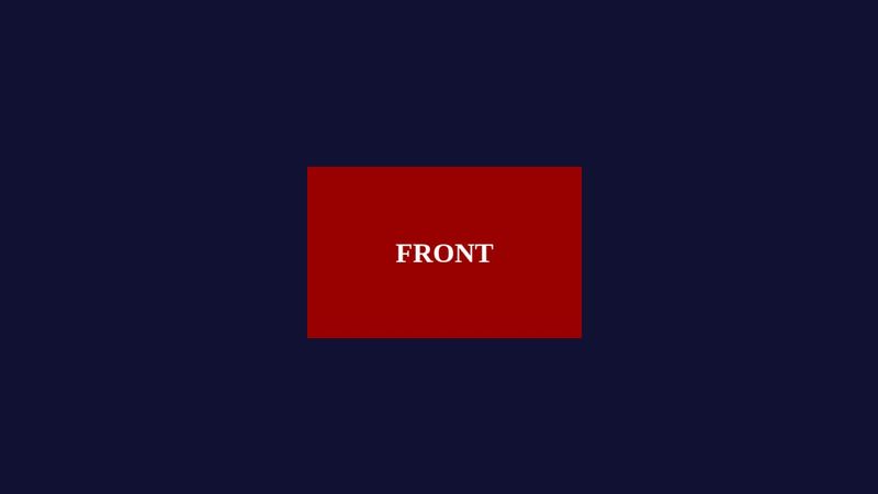 CSS 3d animations - card flip