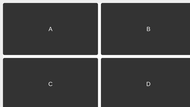 2x2 CSS Grid