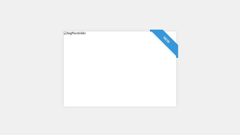 demo:Pure CSS corner ribbon