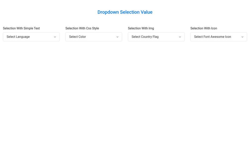 Bootstrap Dropdown Selection With Value