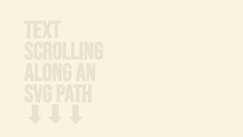 Animating Text onscroll along an SVG Path