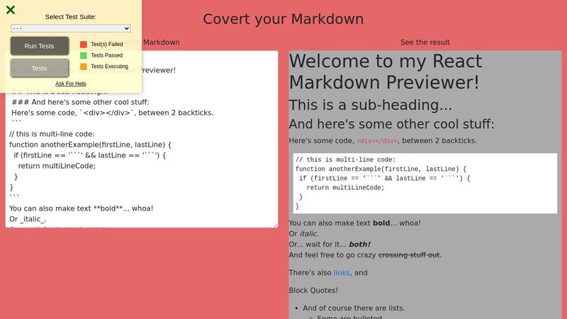 Markdown-Previewer