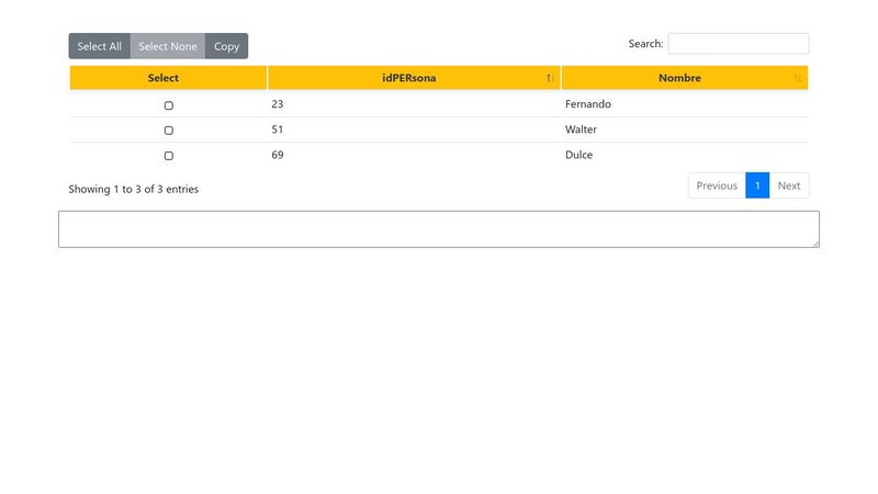 HTML Table - Datatables - Multi Select & Deselect to Array