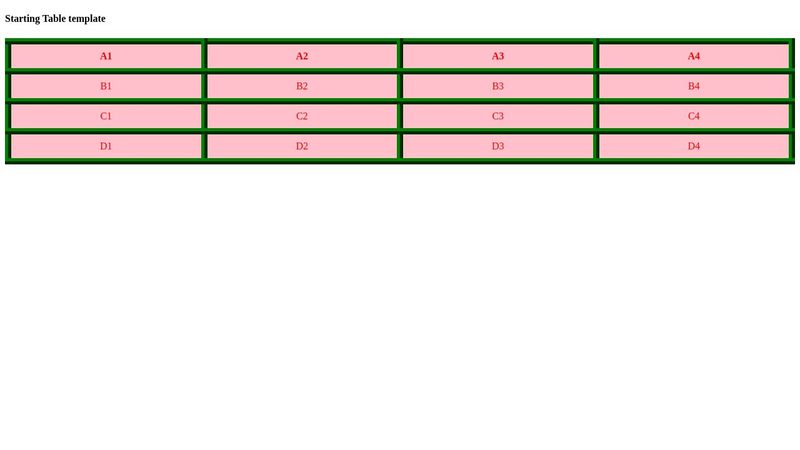 Sample Basic Table Example, March 15 test demo changes