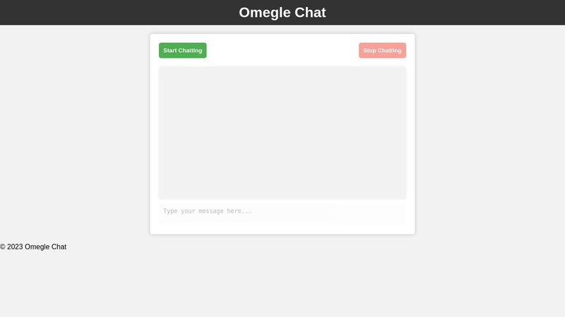 Omegle clone