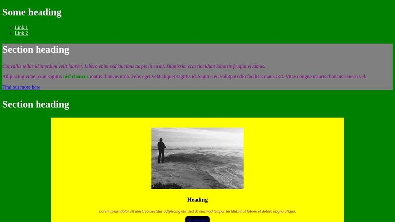Web Design 1 - Intro to CSS demo