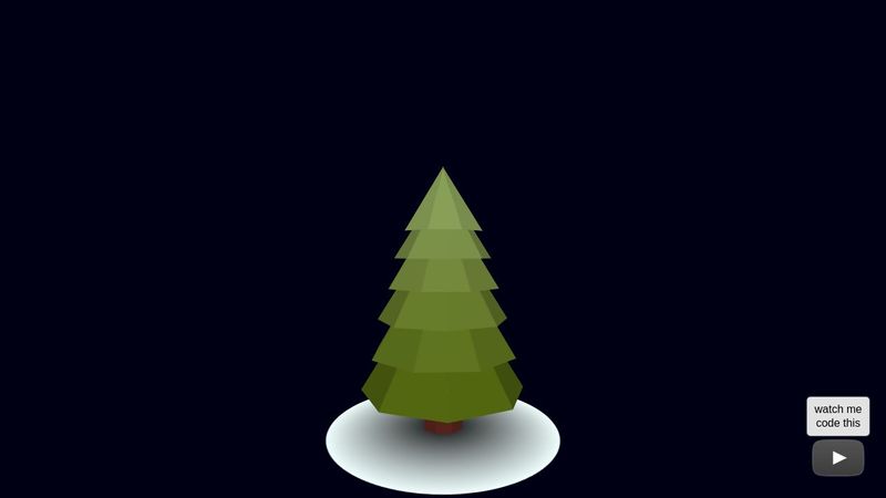 Pure CSS 3D 🌲
