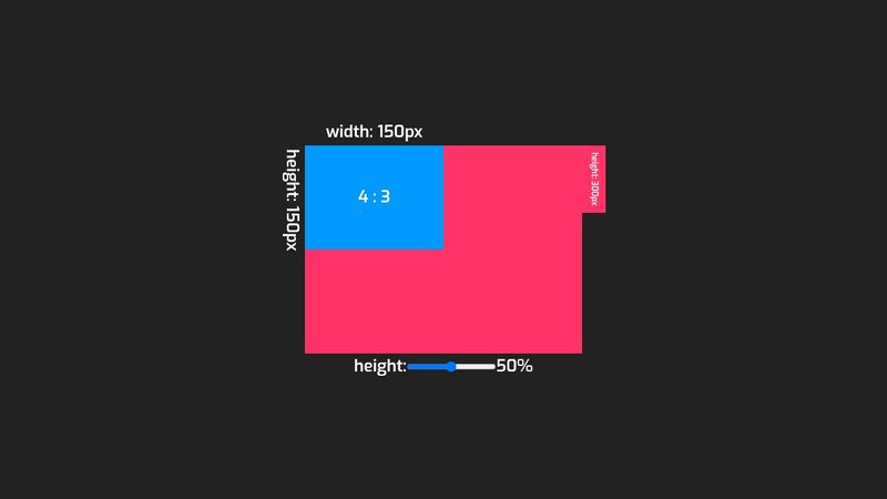 CSS aspect-ratio + percentage based height