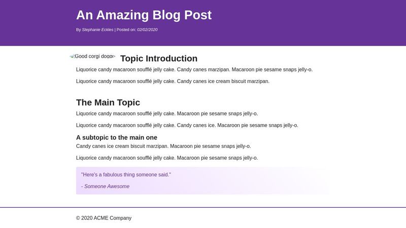 Ep13: Style a Blog Layout with CSS | Learn How to Make a Website with Steph
