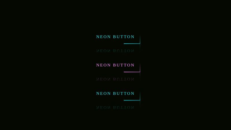 Neon button pure css