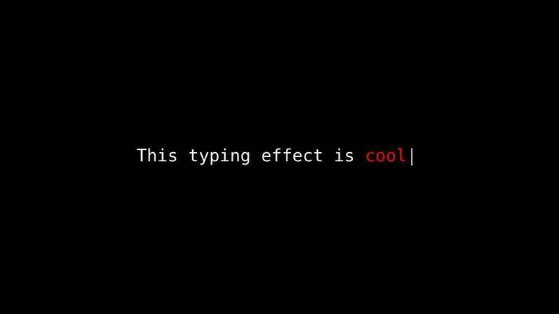Typing Effect