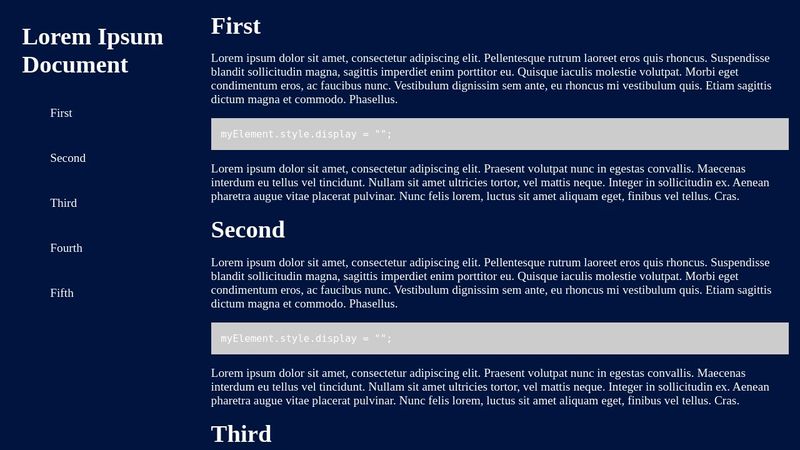 Technical Documentation Page
