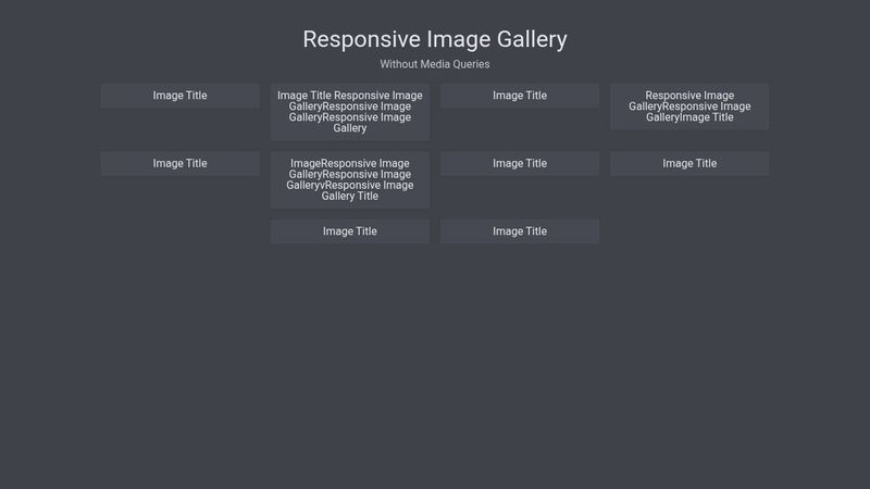 Responsive flexbox grid without using media queries