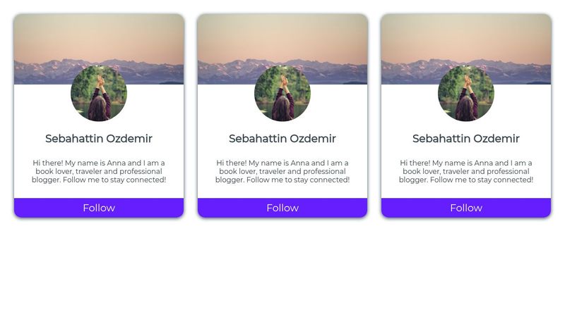 responsive profile cards