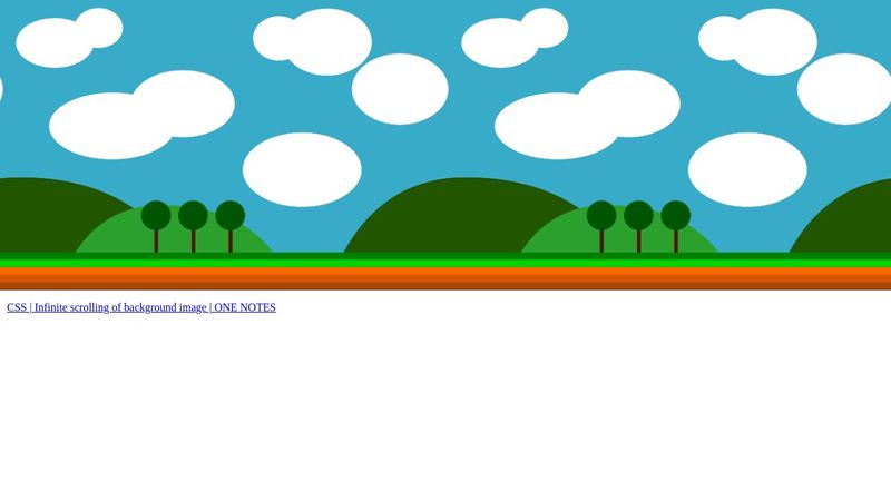 CSS | Infinite scrolling of background image