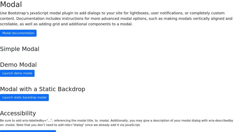 Bootstrap 5 Components - Modals
