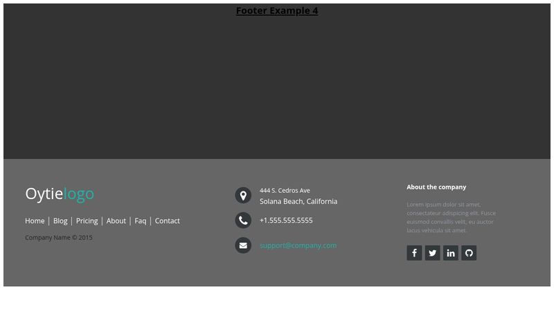 Footer Example 4