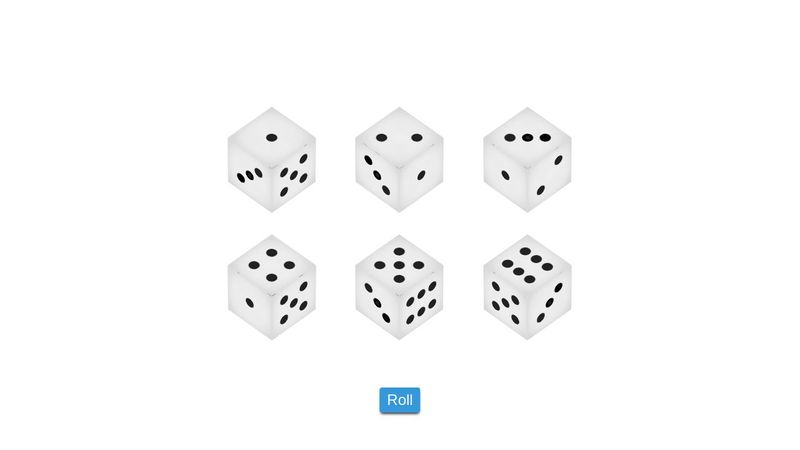 CSS/JS 3D Dice