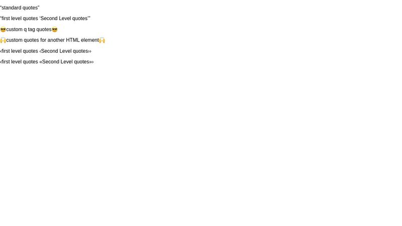 Custom css quotes