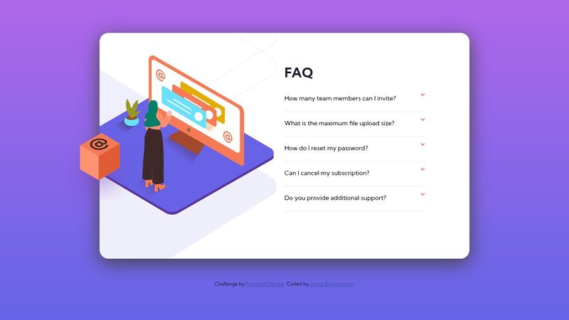 Frontend Mentor Challenge - FAQ accordion card