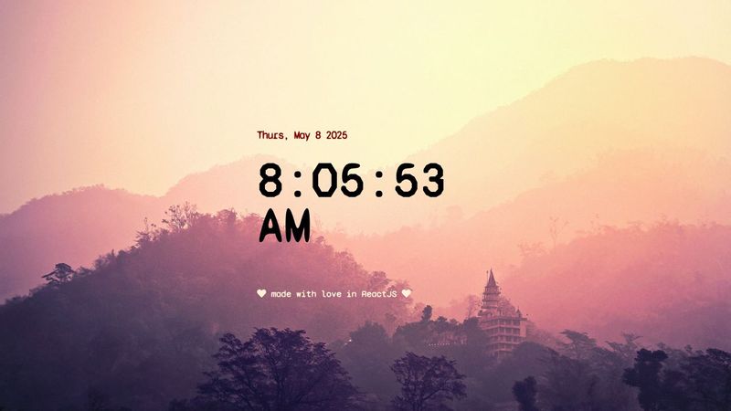 Digital Clock with ReactJS