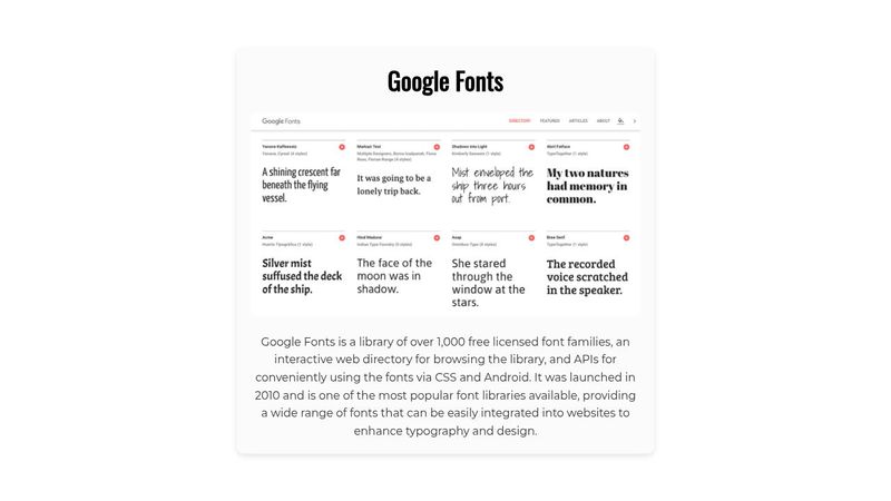 Google Fonts Blog