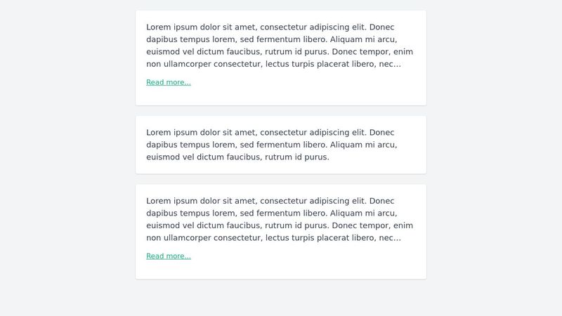 Truncate long text and show read more/less button as needed