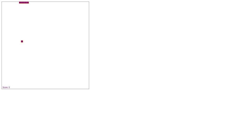 HTML5 Canvas Snake Game