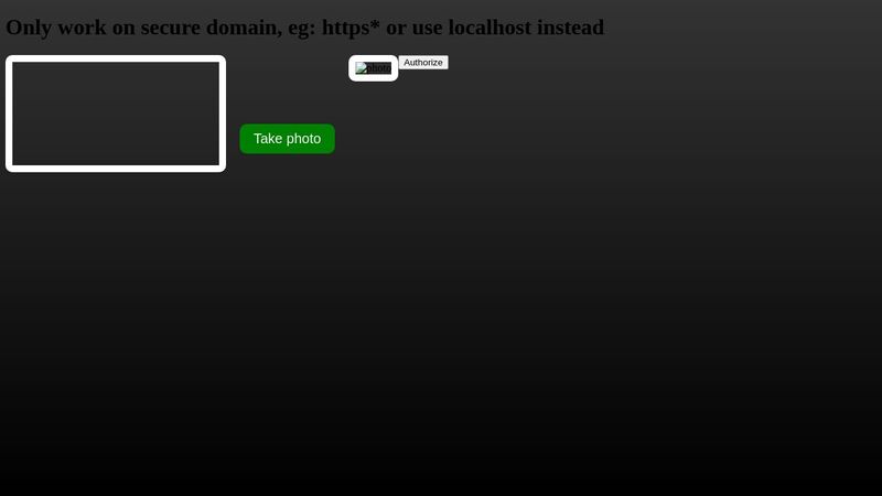 HTML5 Camera & Canvas