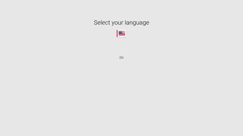 Language Selector UI Design