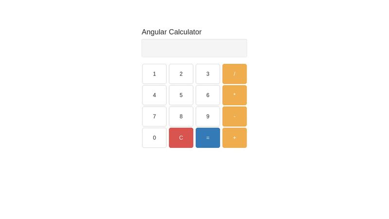 Angular Calculator