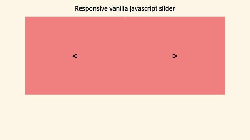 responsive vanilla js slider