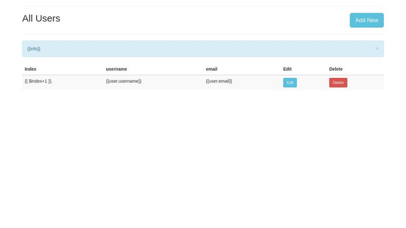 AngularJS CRUD app code failed