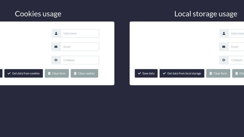 Cookie vs Local Storage