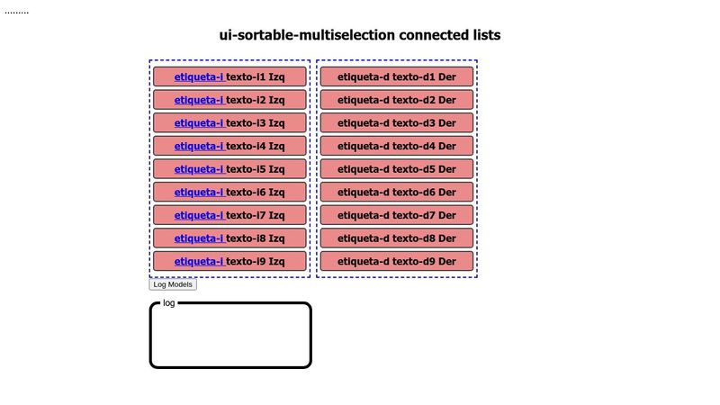 ui-sortable-multiselection connected lists