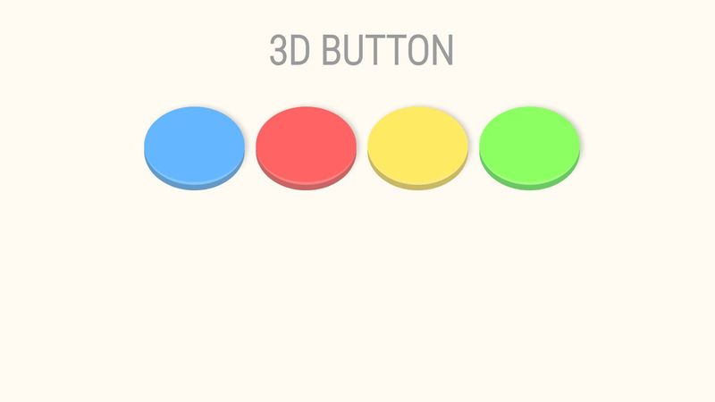 3D ROUND BUTTON (SCSS/SASS)