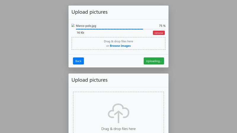 Multipart Form Design - Bootstrap 4