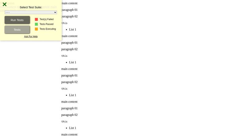 lazy technical documentation page