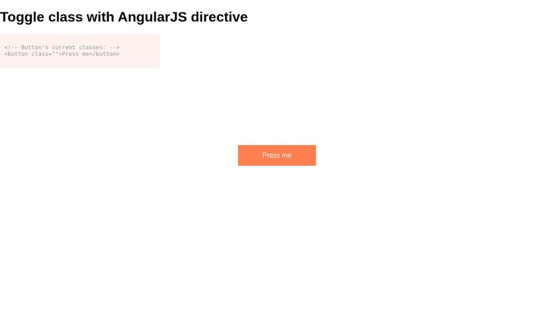 AngularJS class toggle on click with directive
