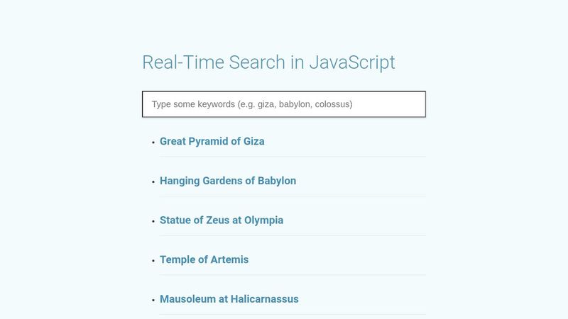 Realtime search