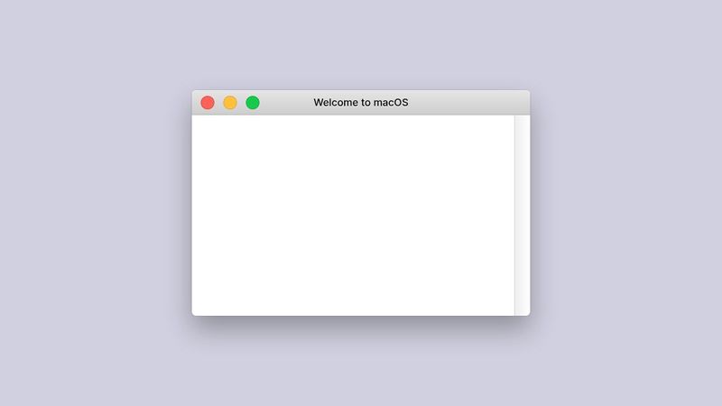 Single-div macOS window