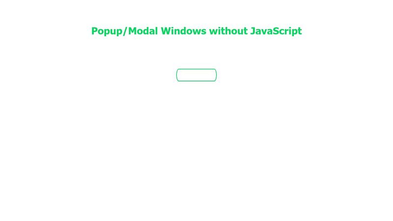 Pure css popup box