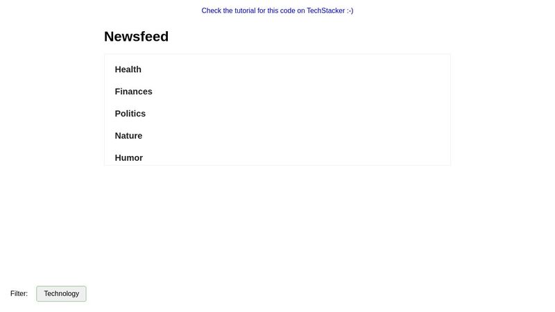 Filter by category using JavaScript's contains method