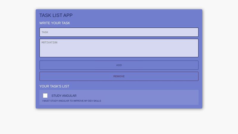 Task List AngularJS