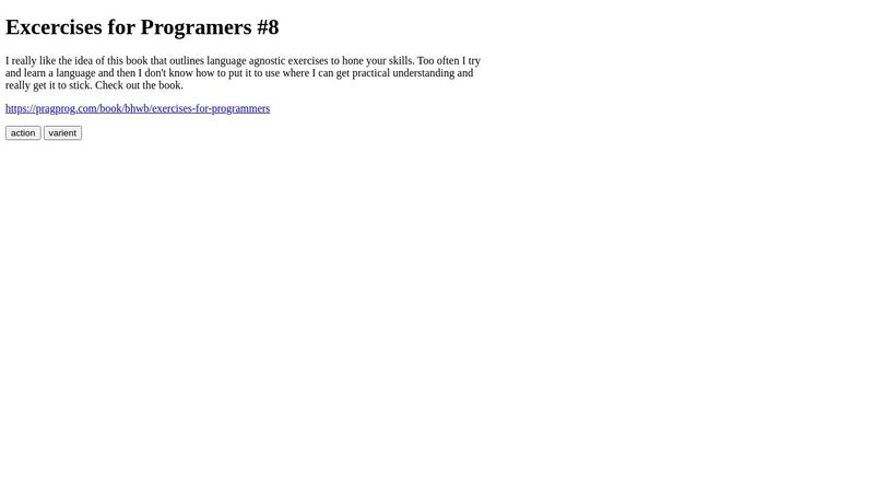 exercises-for-programmers #8