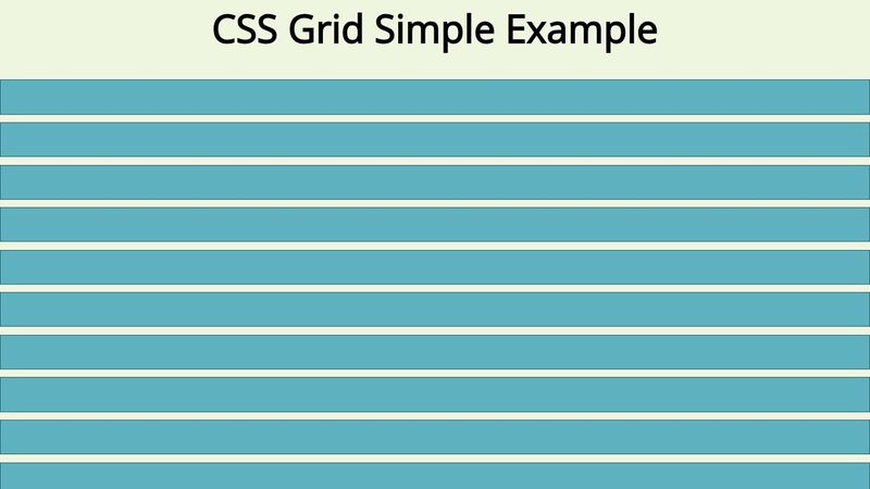Simple CSS Grid Example - Starting Point