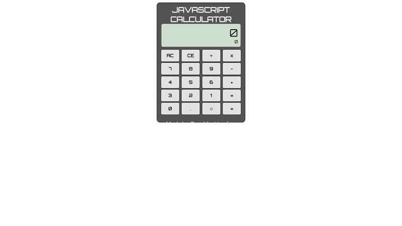 JS Calculator