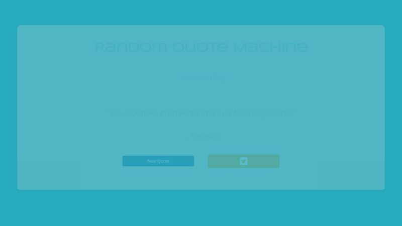 Random Quote Machine