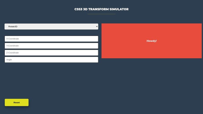 Simple CSS3 Transform Demo
